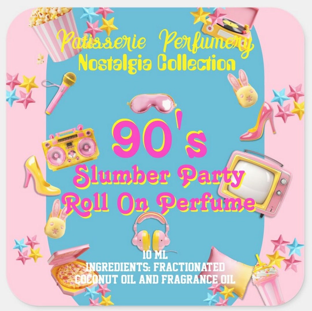 90's Slumber Party Perfume Sugar Cookie Milkshake, Popcorn, VHS Movies ...