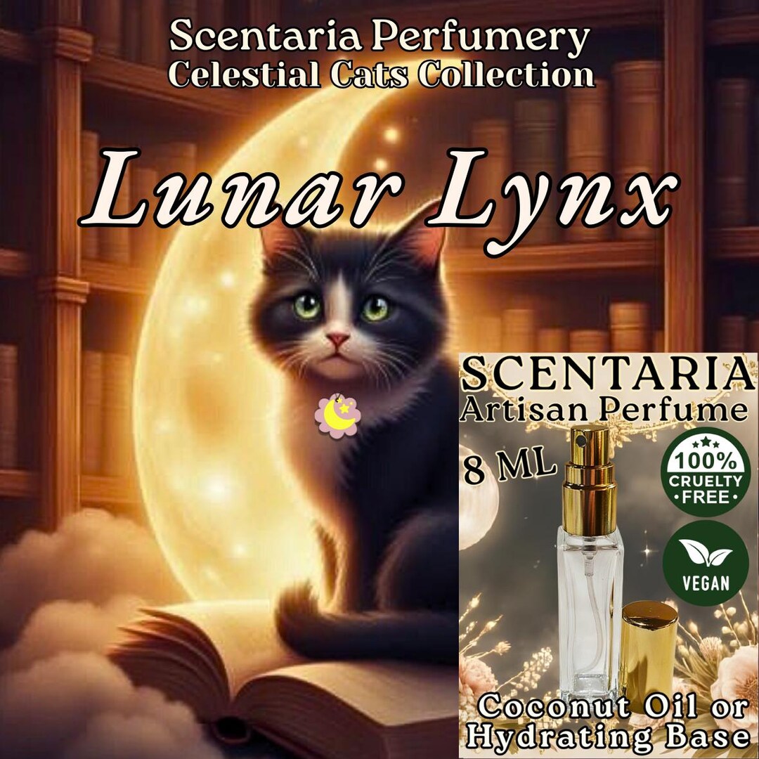Lunar Lynx Perfume Spray: Rosewood, Parchment, Cedar, Vanilla, Leather ...