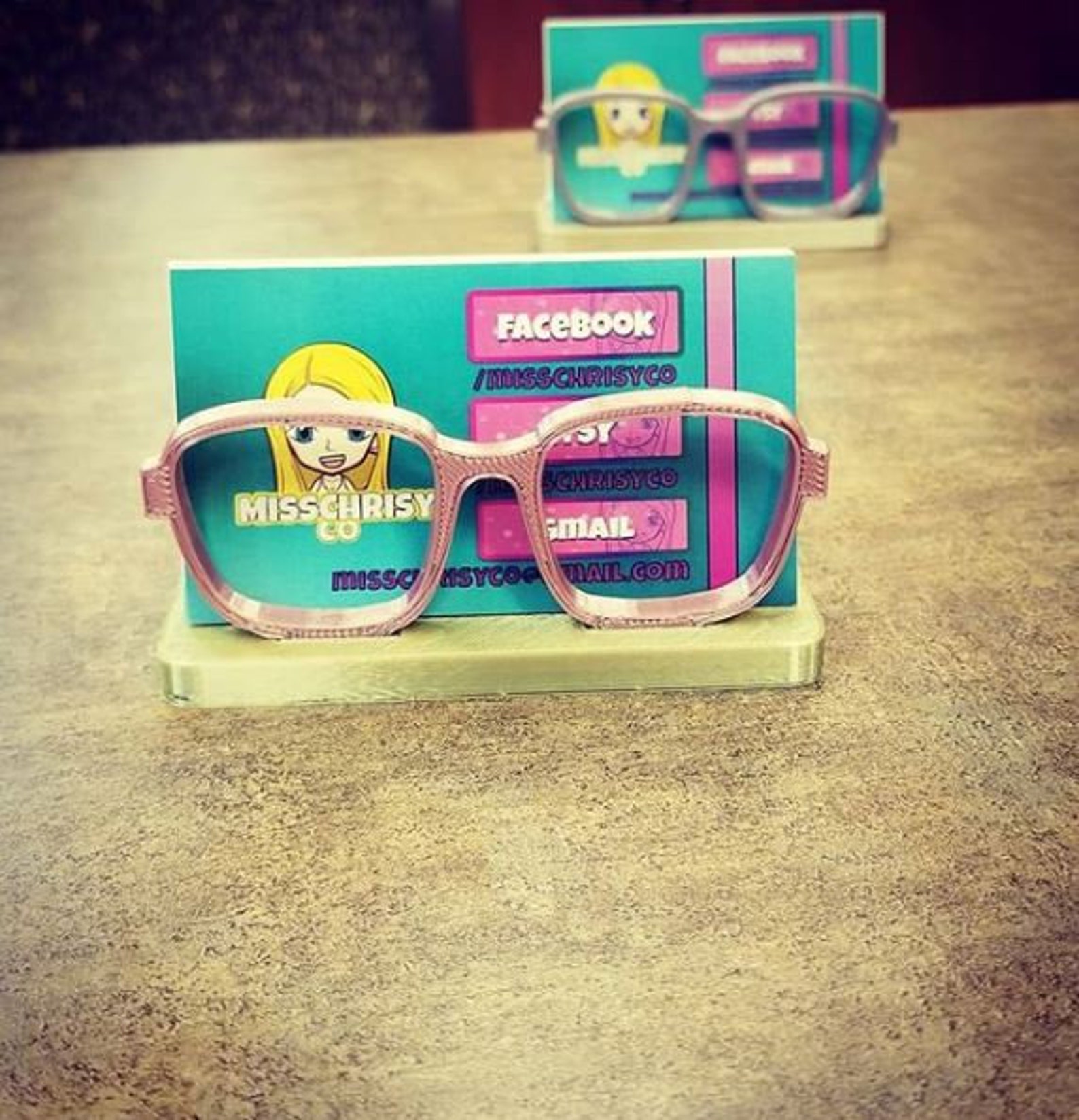 Eyeglass Business Card Holder 3D Printed 51-61 - Etsy