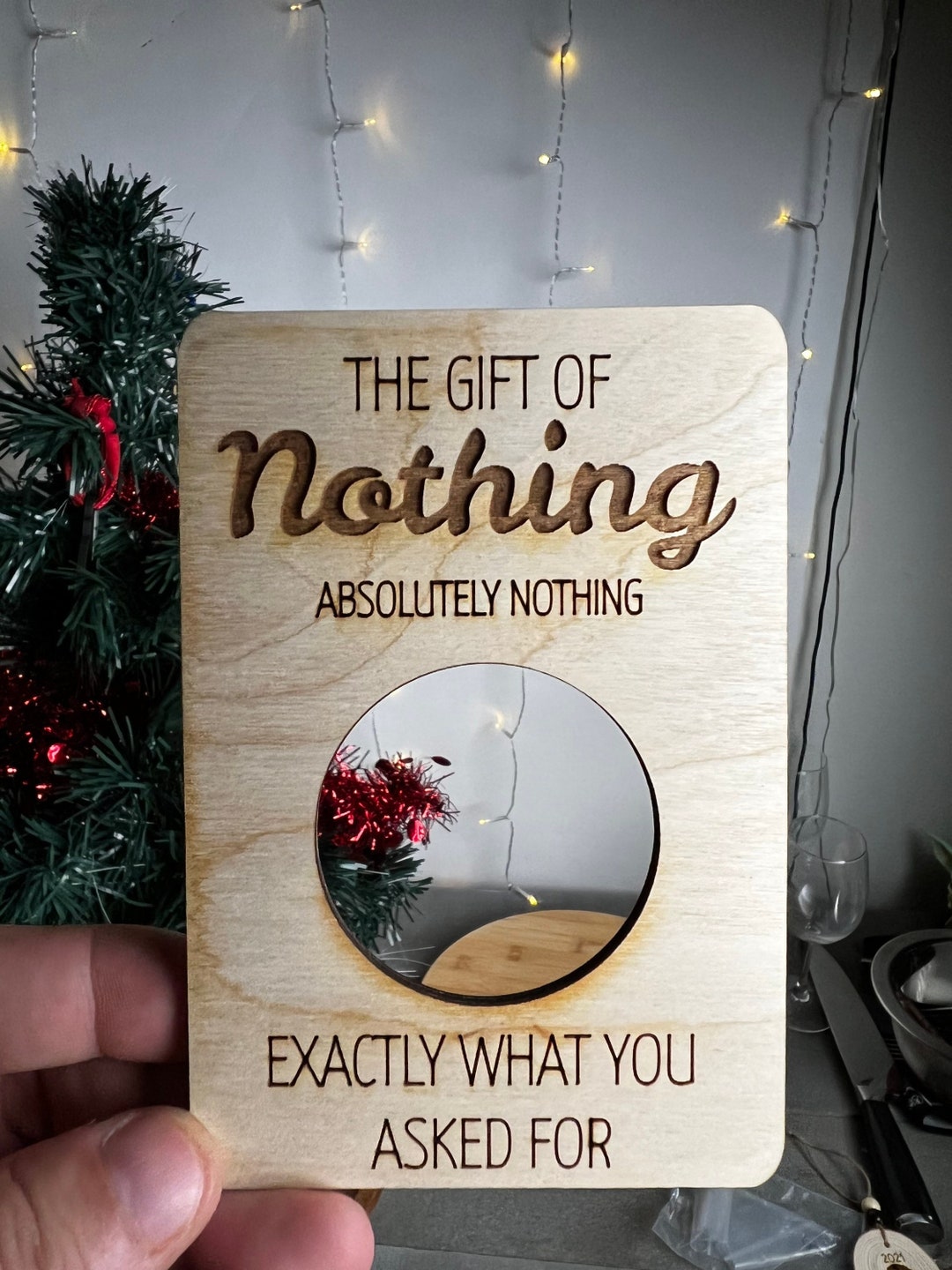 THE GIFT of NOTHING/ Joke Gift/the Gift of I Dont Know or - Etsy
