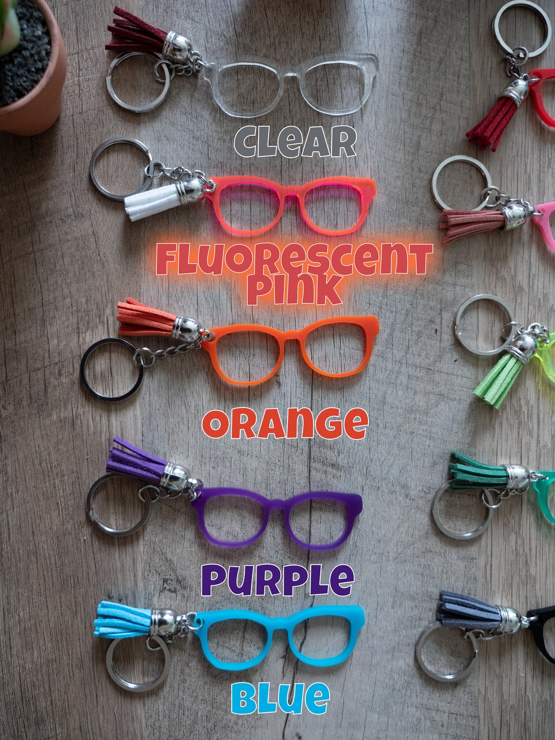 Eyeglass Keychain Acrylic - Etsy