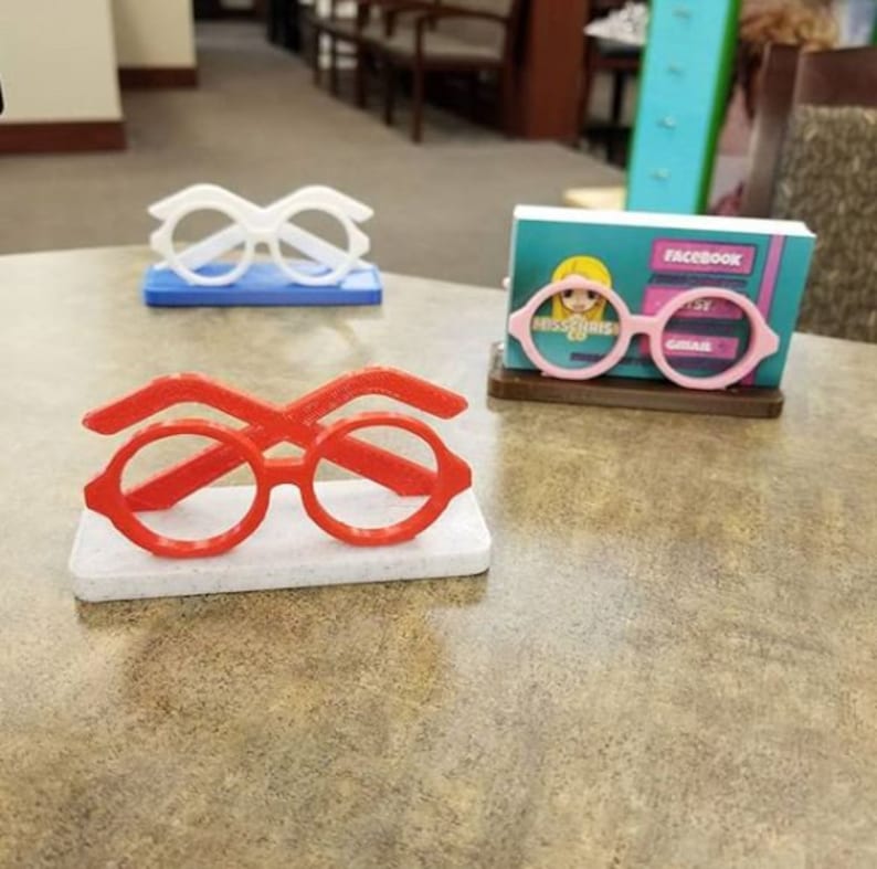 Eyeglass Business Card Holder 3D Printed 21-30 | Etsy