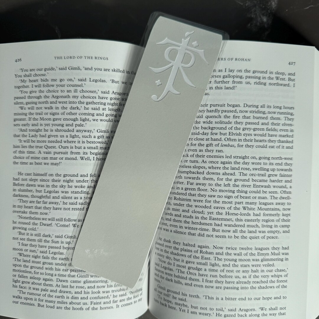 Tolkien Bookmark Laminated Lord of the Rings - Etsy