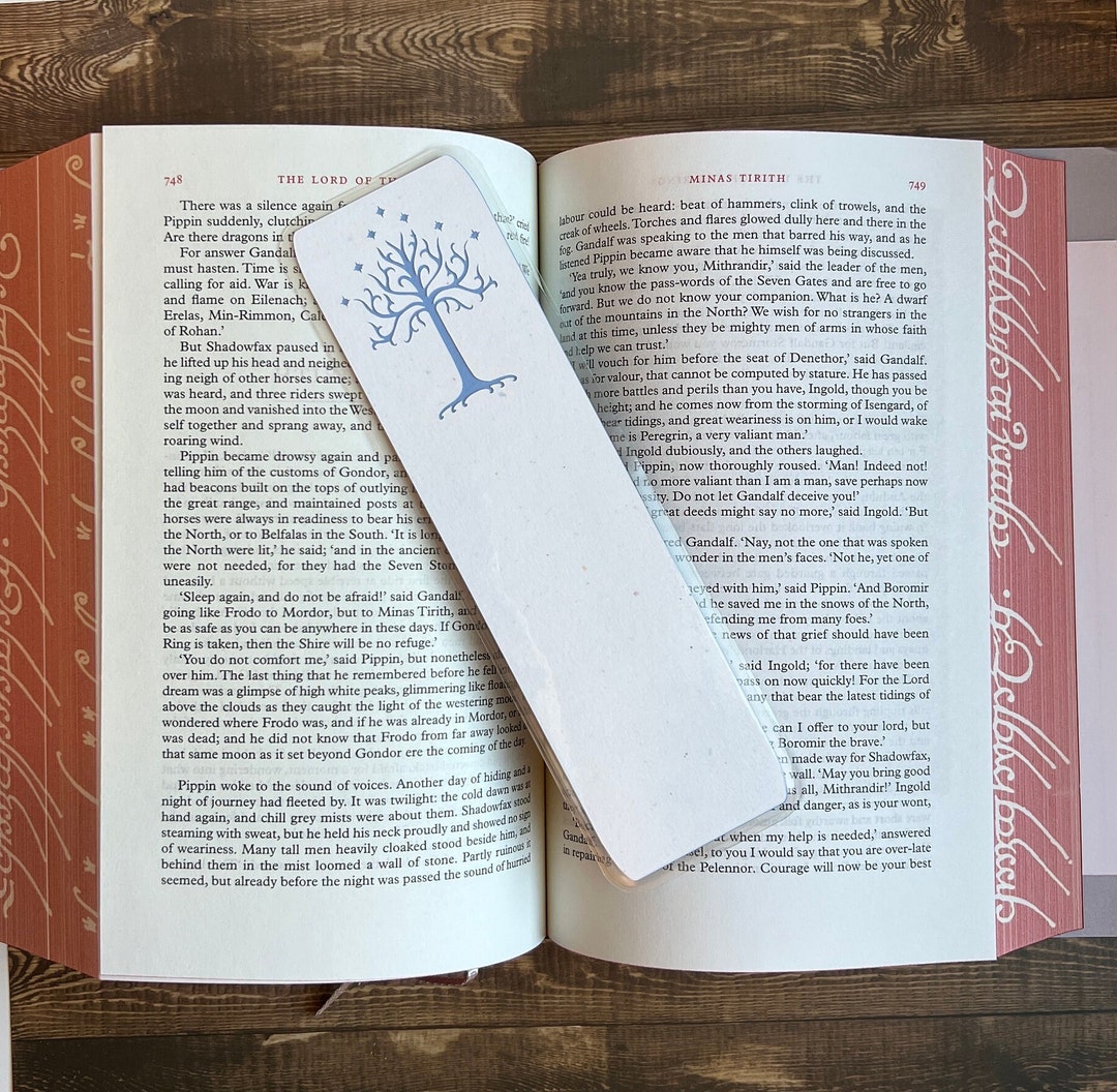 Tree of Gondor Bookmark Laminated Lord of the Rings - Etsy