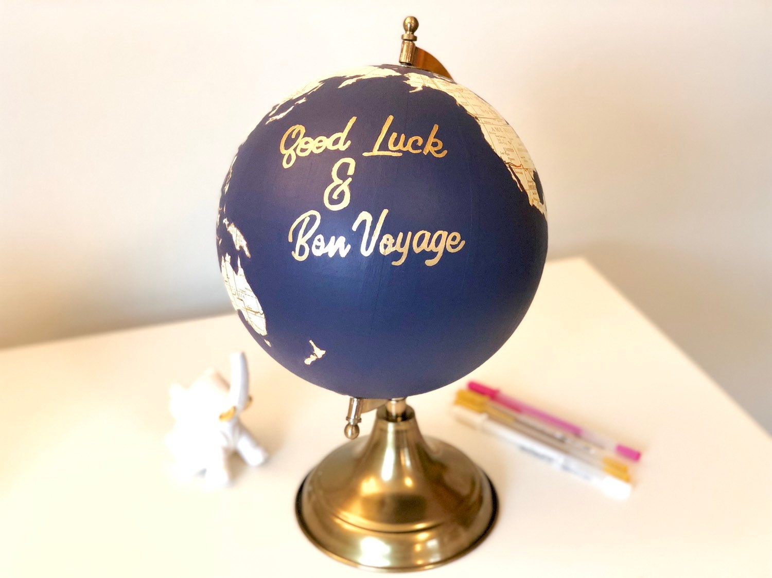 Graduation Party Decoration, Custom Globe Guest Book Sign In ...