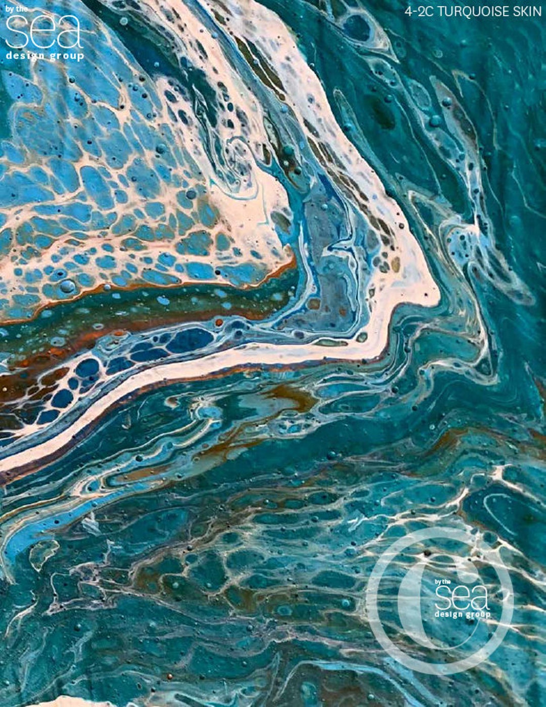 Turquoise Skin/4-2c PRINTABLE Acrylic Pour "skin". Instant Download ...
