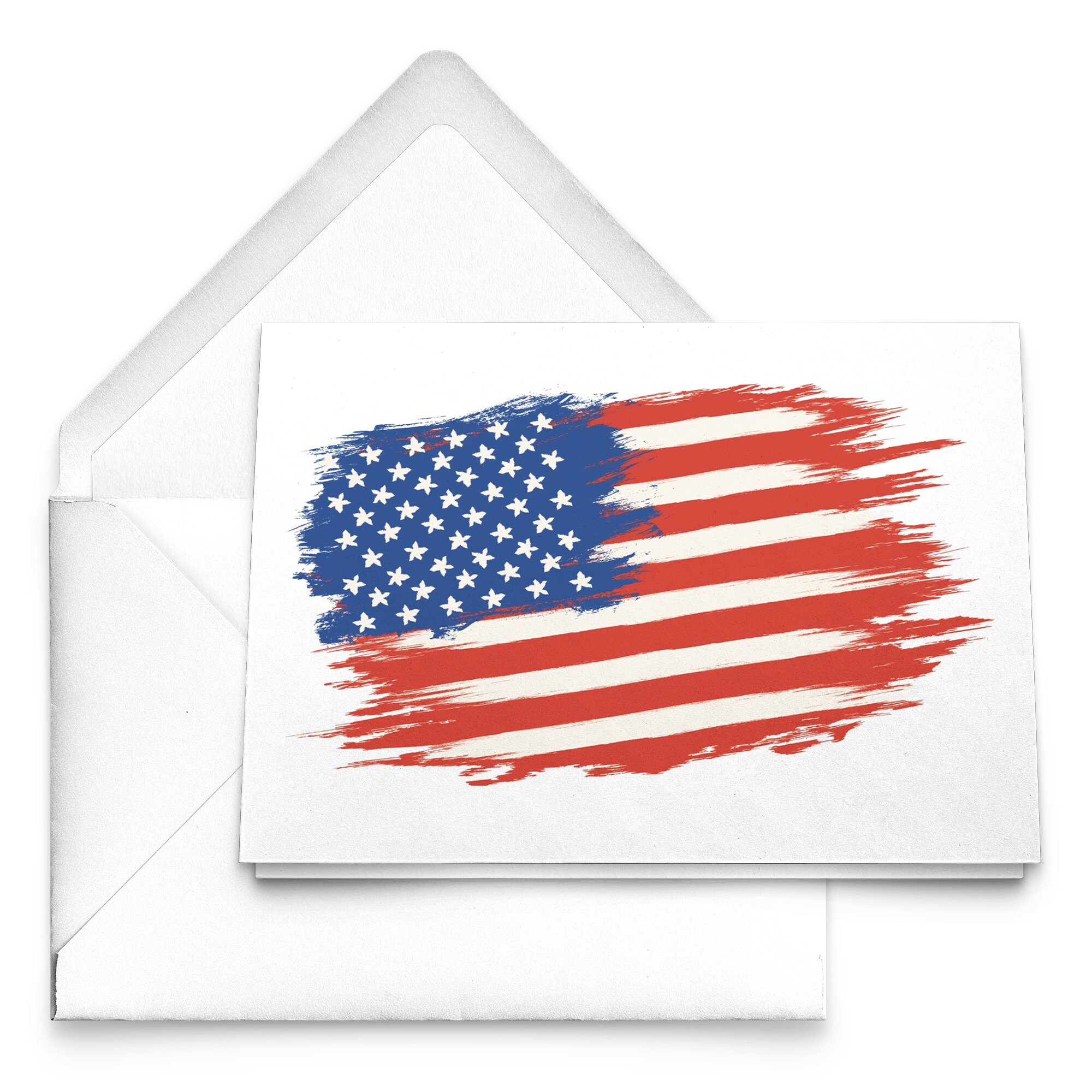 Patriotic Notecards Blank Note cards Folded Stationery | Etsy