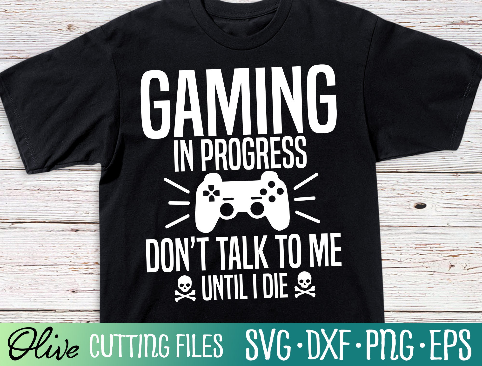Gaming in Progress SVG Funny Gamer Quote SVG Video Game SVG | Etsy