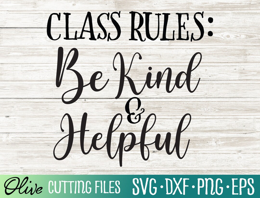 Classroom Rules Svg, Positive Affirmations Svg, Teacher Wall Art SVG ...