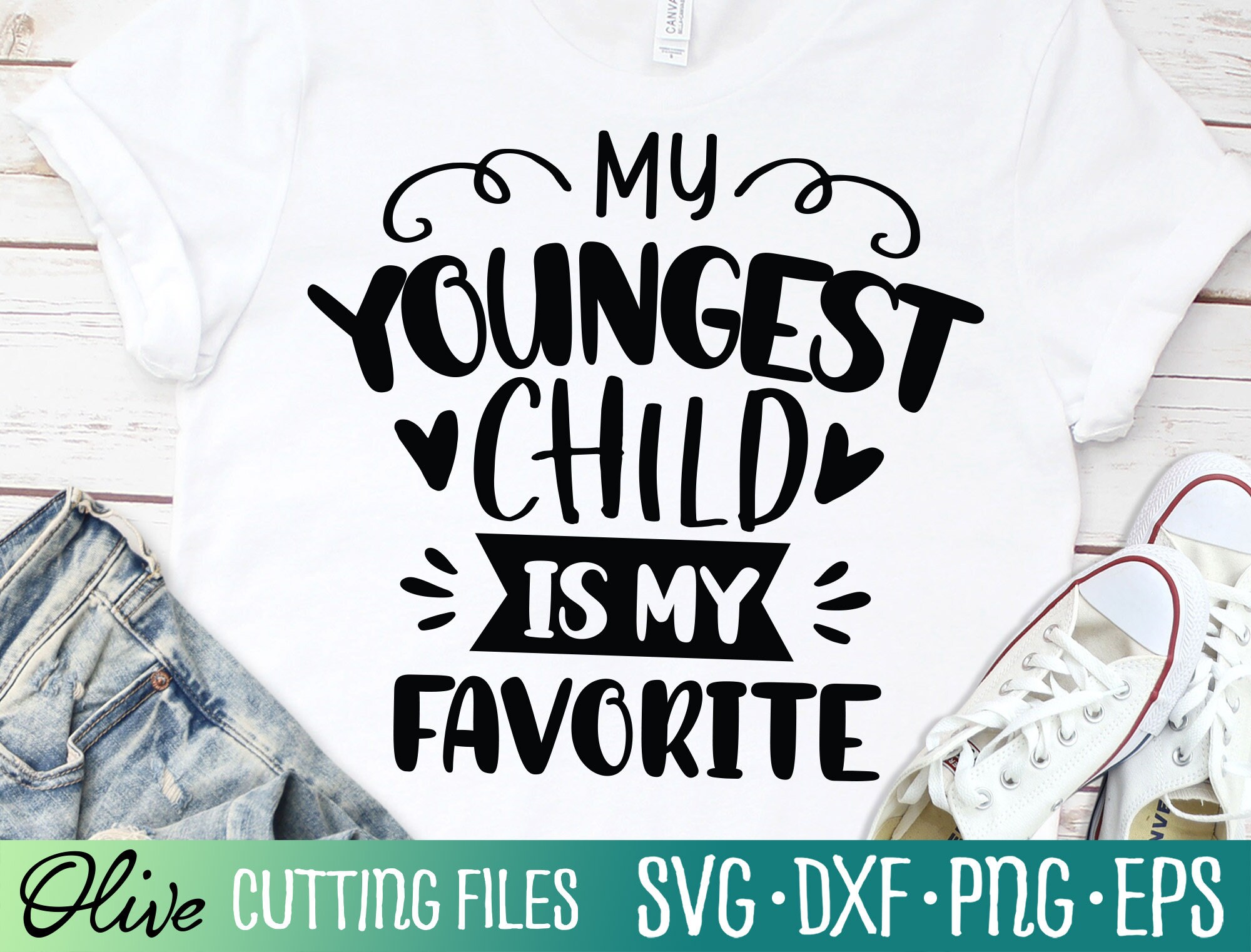 My Youngest Child is My Favorite Child Svg Mom Svg Funny Mom - Etsy