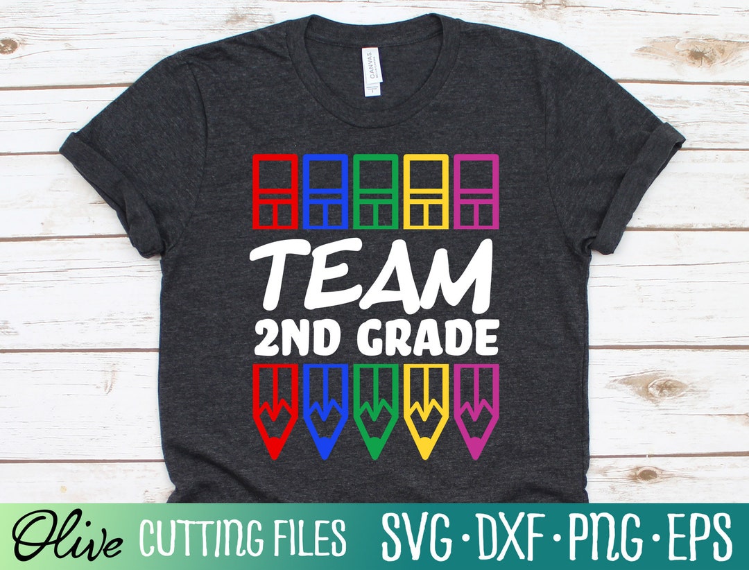 Team 2nd Grade SVG, Teacher SVG, Classroom Svg, School SVG, Student Svg ...