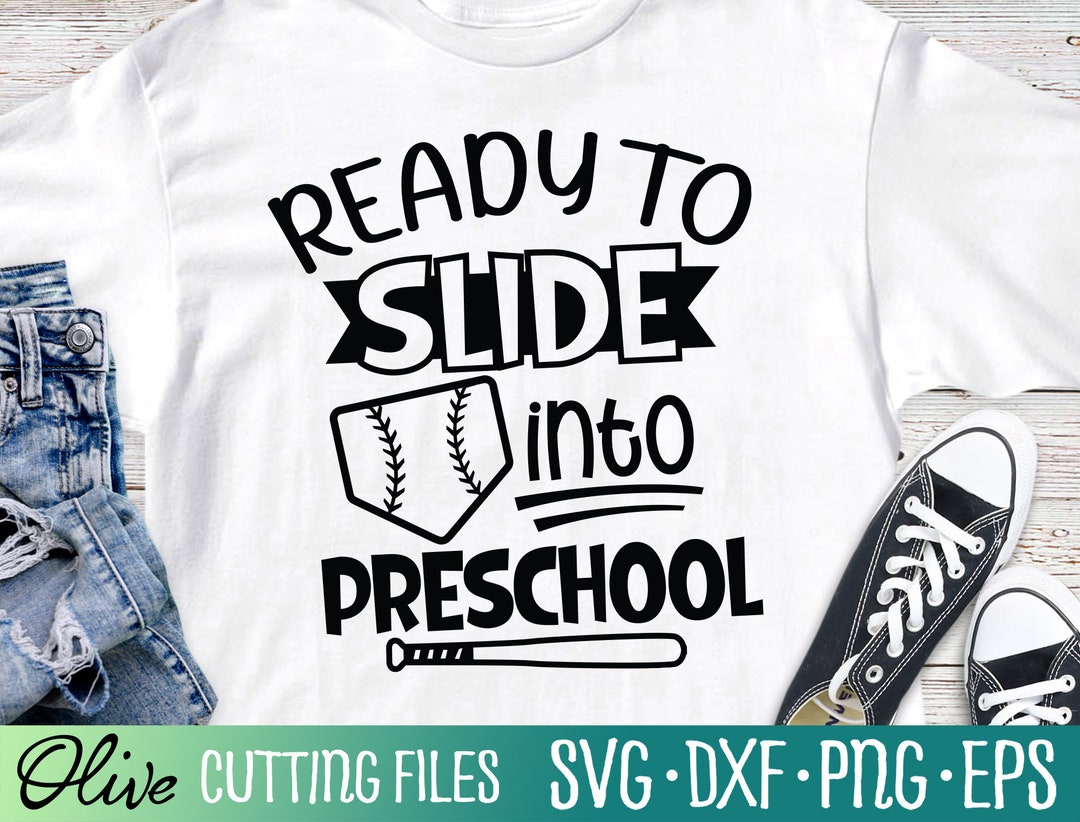 Ready to Slide Into Preschool, Prek Svg, Last Day of School, Graduation ...