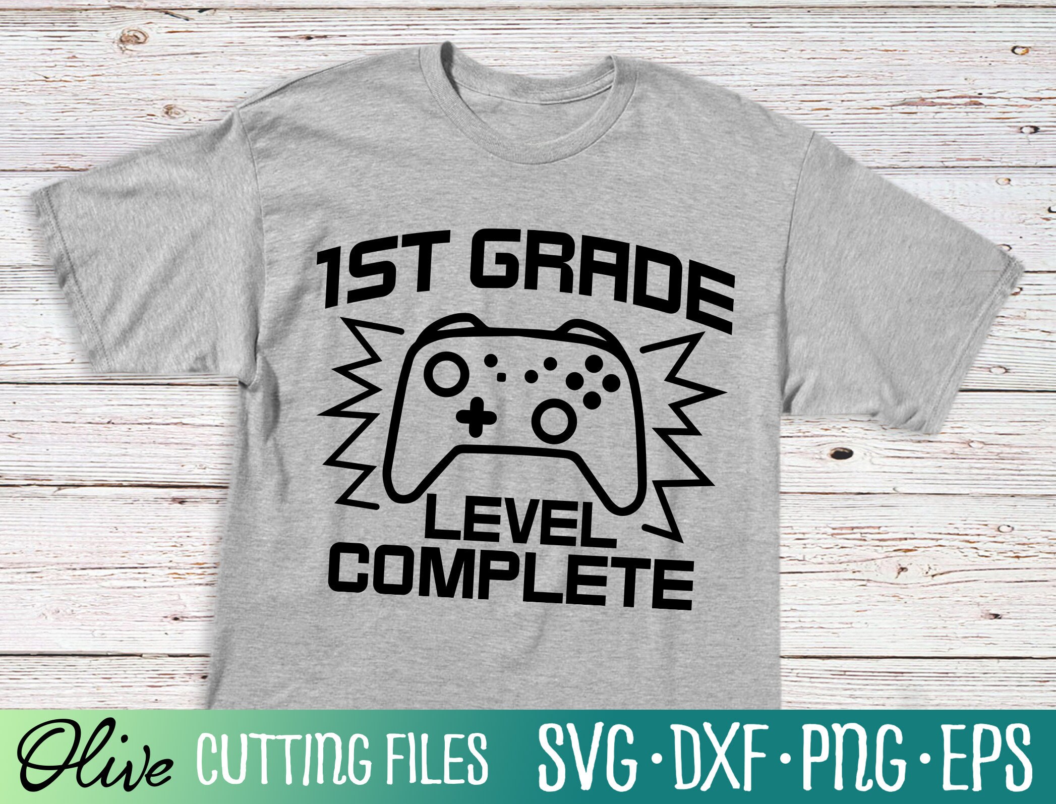 First Grade Level Complete SVG 1st Grade SVG Video Game SVG - Etsy