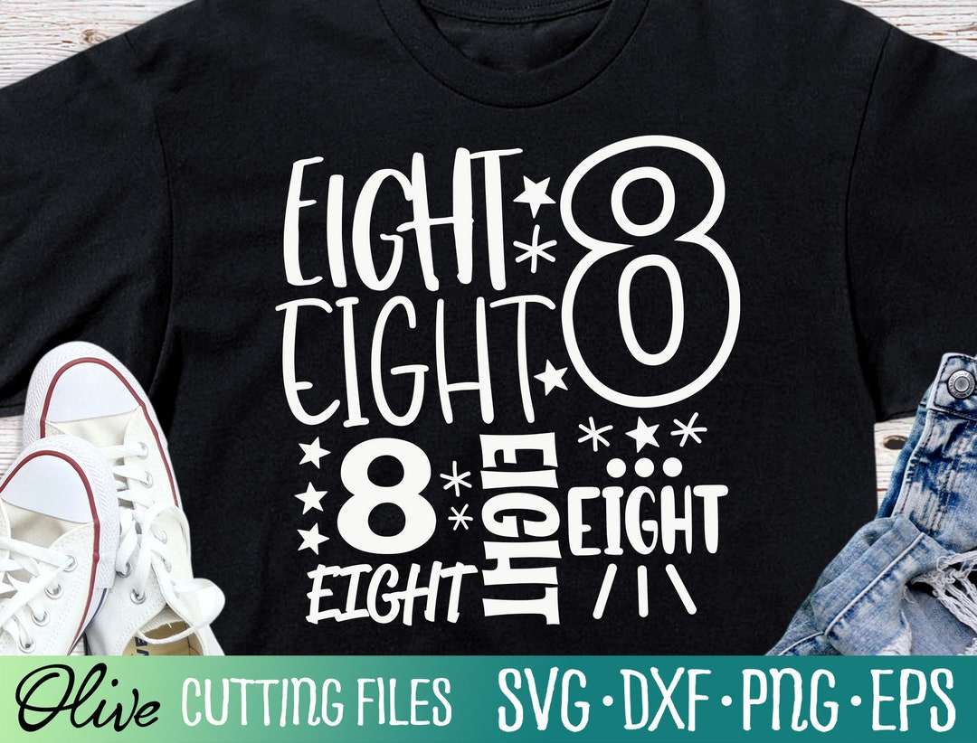 8th Birthday Svg, Party Collage Svg, Birthday Boy Svg, Birthday Girl ...