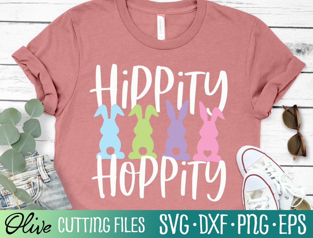 Hippity Hoppity Svg , Easter Svg, Bunny Svg, Easter Plaid Svg, Cameo ...