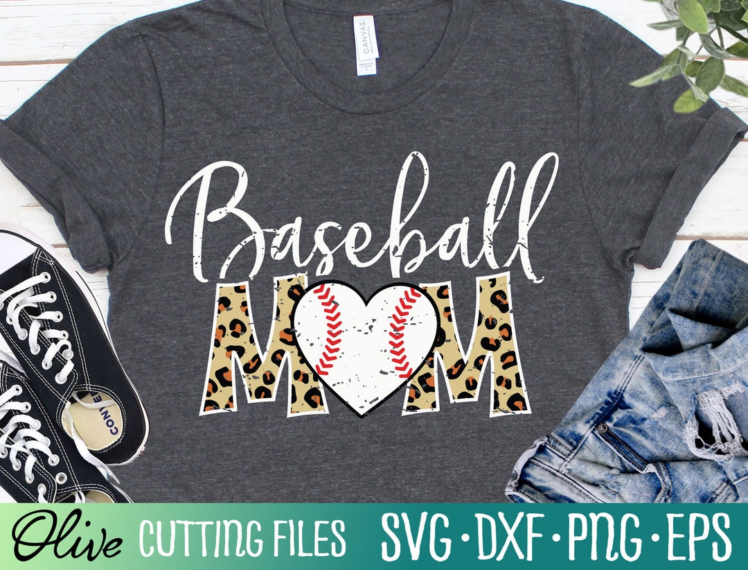 Baseball Mom Svg, Baseball Svg, Mom Leopard Print Svg, Baseball Mamma ...