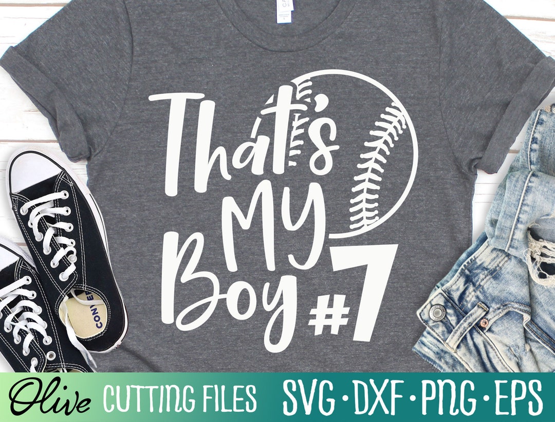 That's My Boy Number 7 Baseball Svg, Baseball Mom Svg, Baseball Svg ...