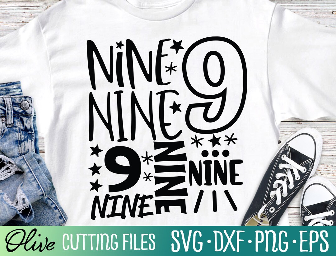 9th Birthday Svg, Party Collage Svg, Birthday Boy Svg, Birthday Girl ...
