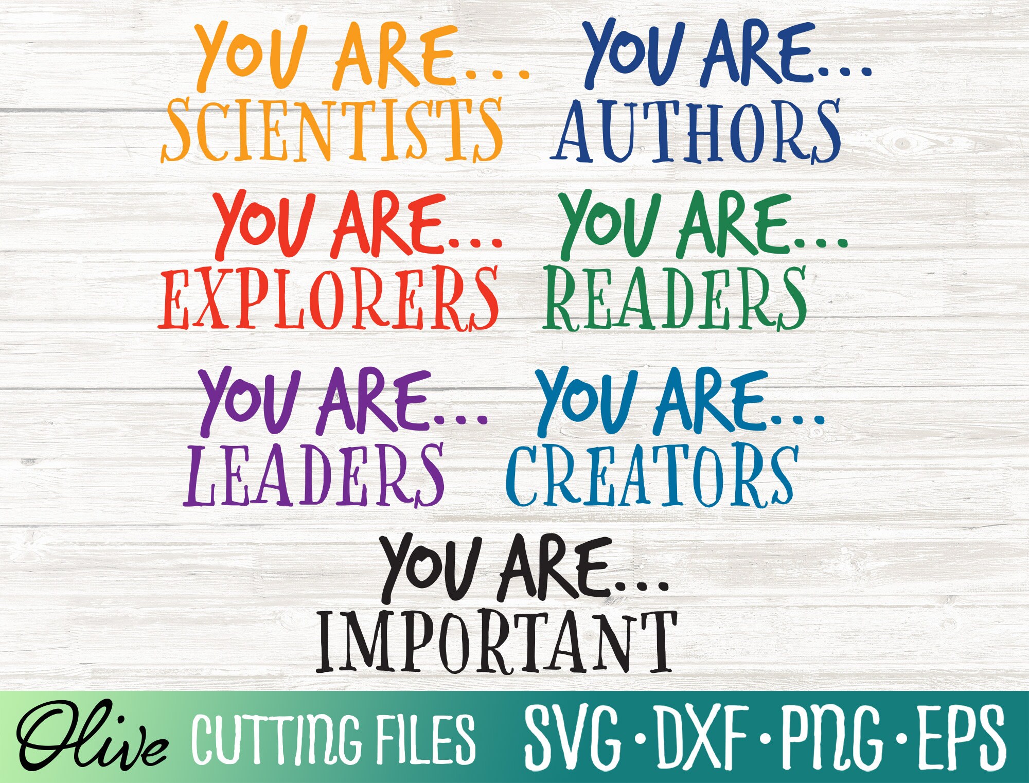Positive Classroom Quotes SVG Positive Affirmations SVG - Etsy