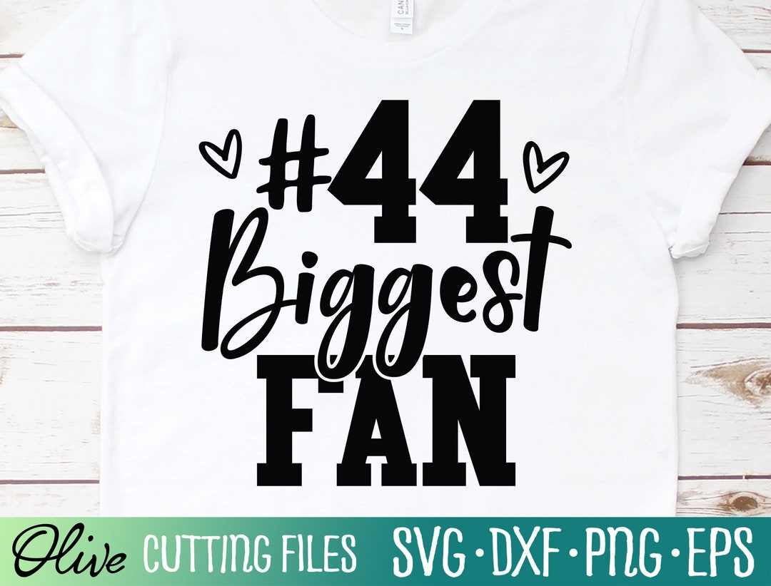 Number 44 Football Biggest Fan SVG, Football Mom SVG, Football Grandma ...