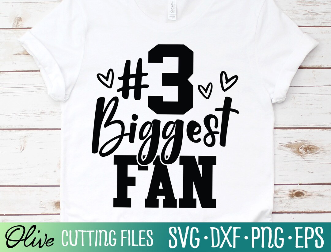Number 3 Football Biggest Fan SVG, Football Mom SVG, Football Grandma ...