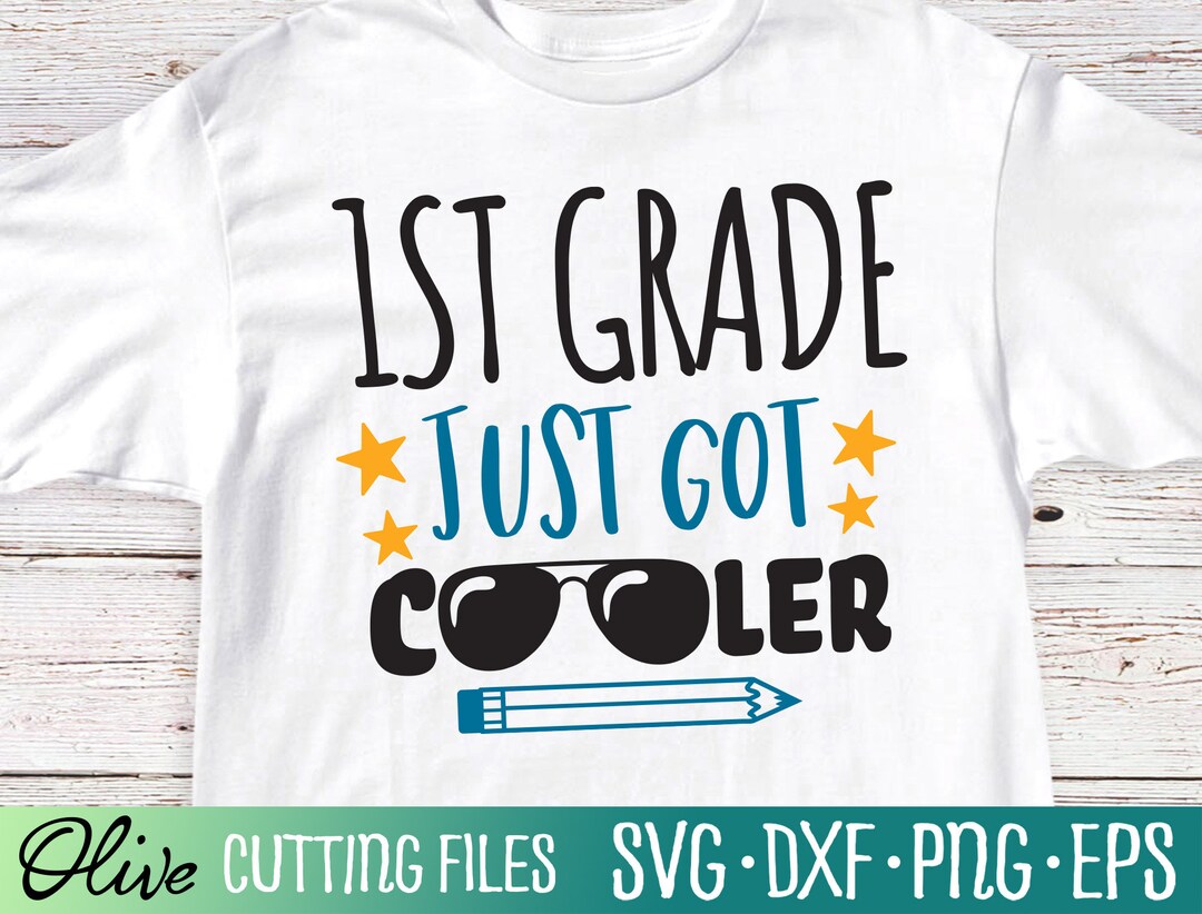 1st Grade Svg, Back to School Svg, Svg Files for Cricut, Cameo Cricut ...