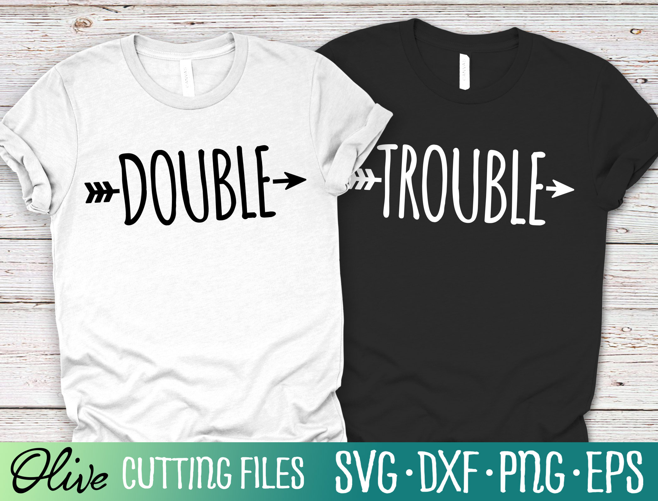 Funny Twins SVG Double Trouble SVG Funny Quote SVG Best - Etsy