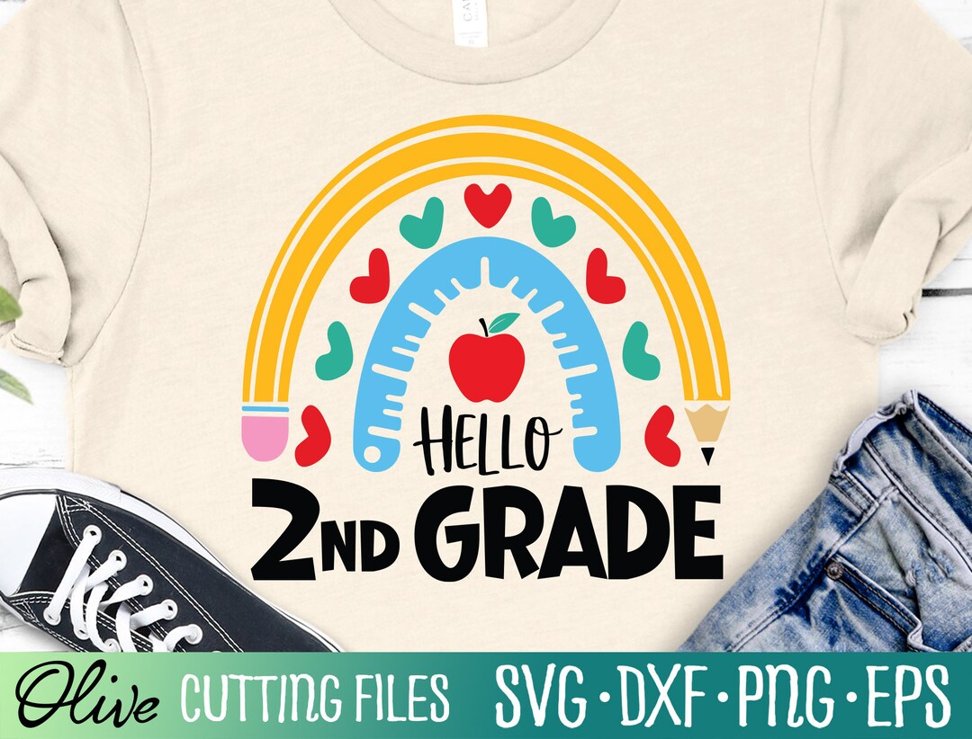 Camisa de maestro de segundo grado svg, Camisa de maestro de segundo ...