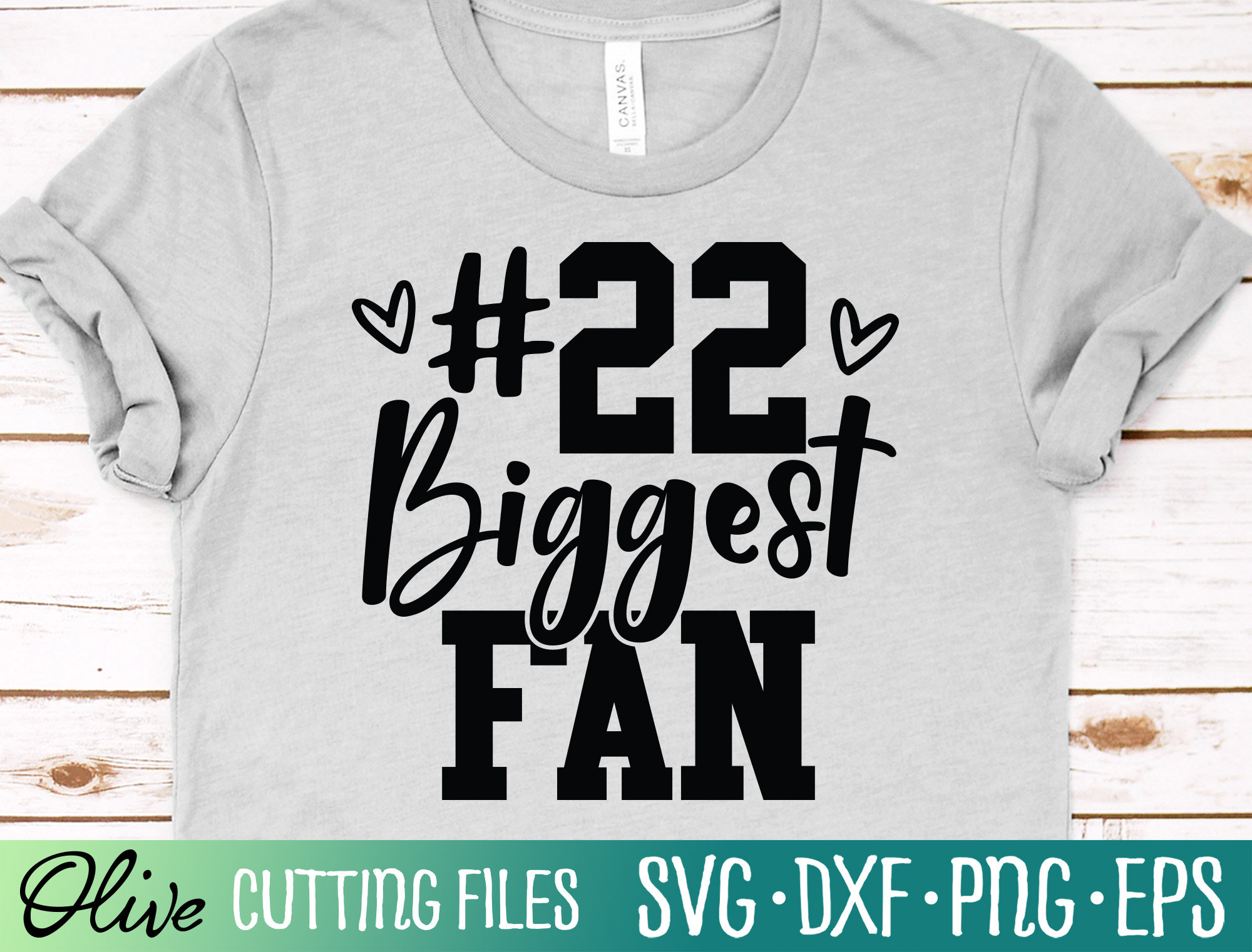 Jersey Number 22 Football Biggest Fan SVG Football Mom SVG | Etsy