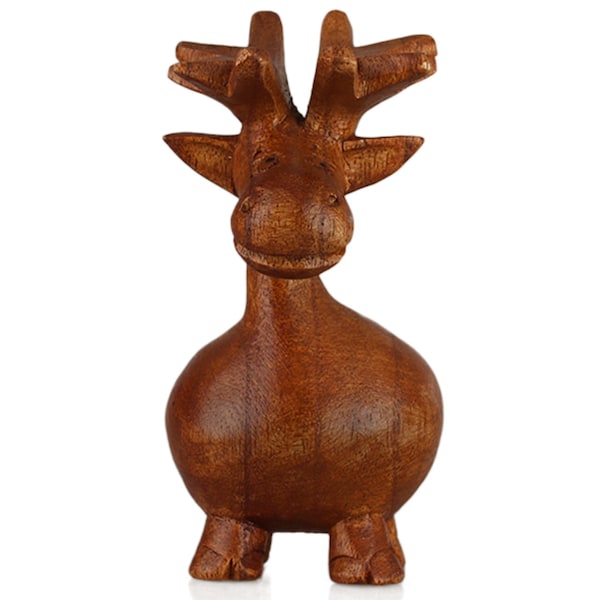 Carved Wooden Moose - Etsy