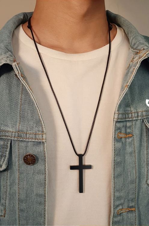 Christian Cross Pendant Necklace With Scripture on Side | Etsy