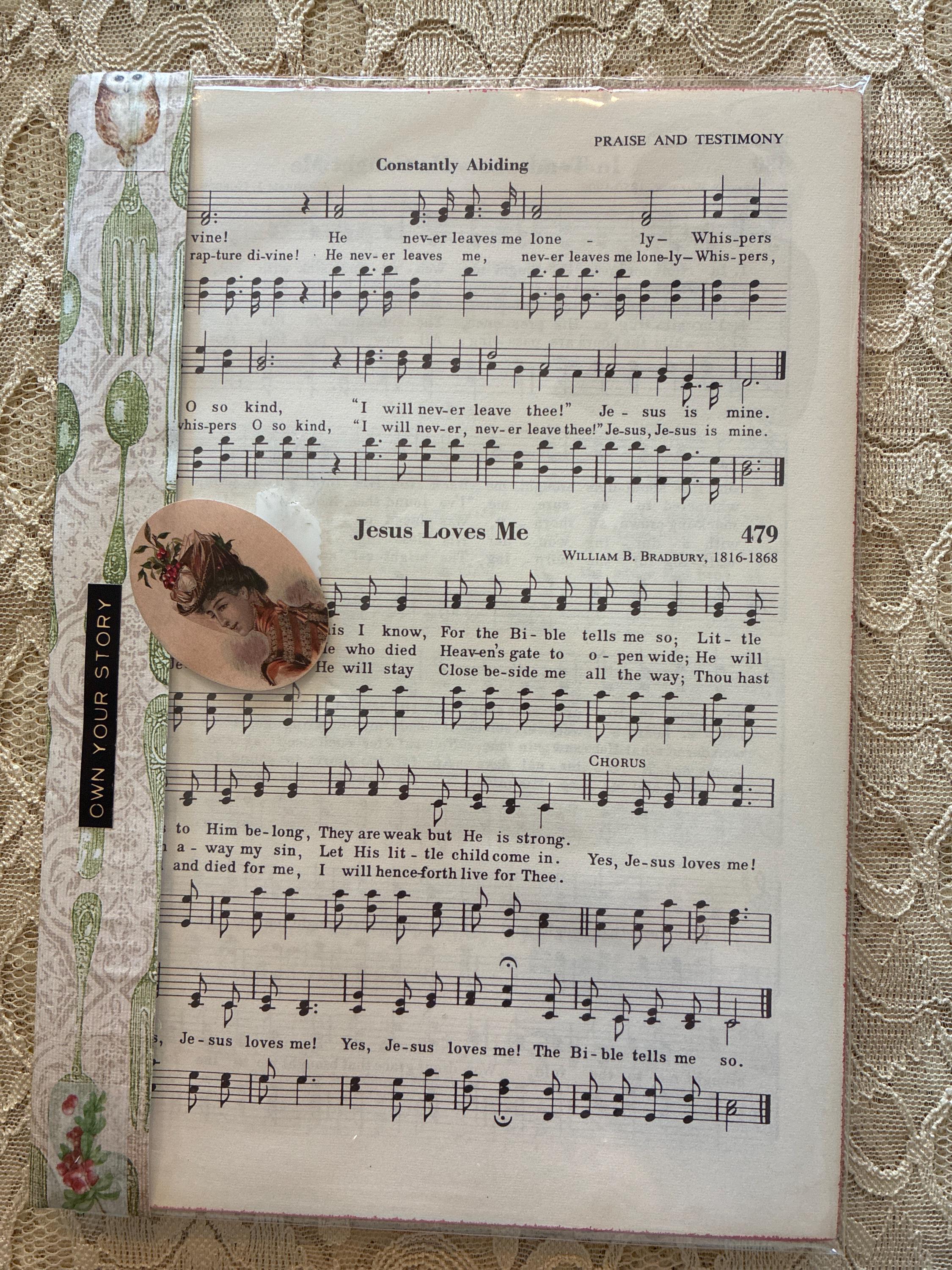 Vintage Hymn Book Pages - Etsy