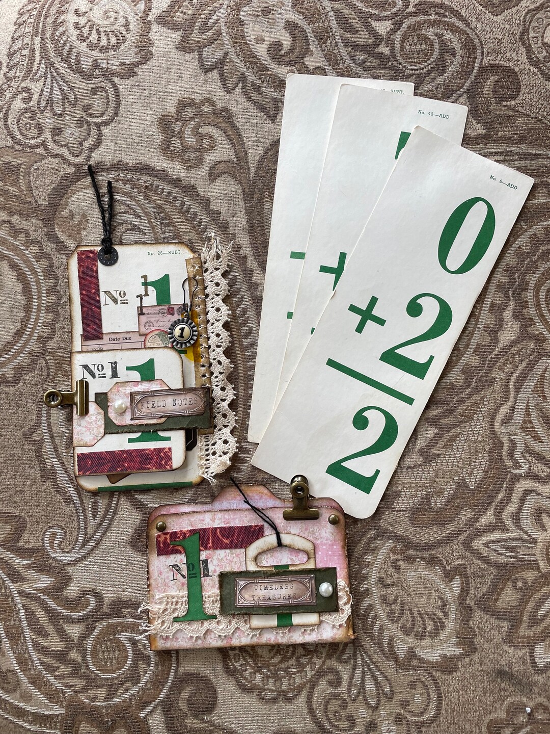 Gorgeous Grouping - Made With Vintage Flash Cards - Etsy