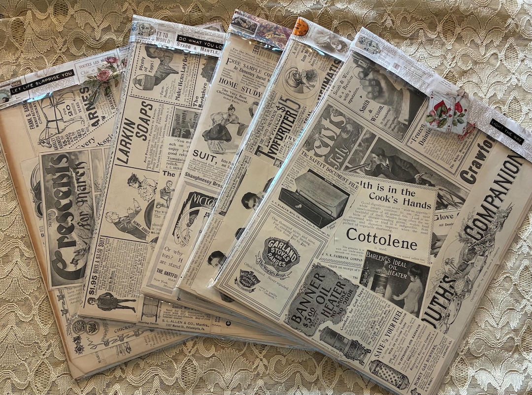 Authentic Magazine Page Ads Ephemera From the Late 1800s. Over 150 Ads ...