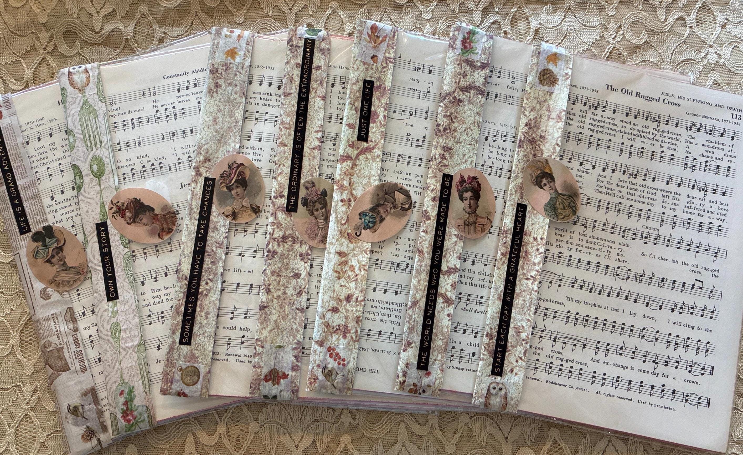 Vintage Hymn Book Pages - Etsy