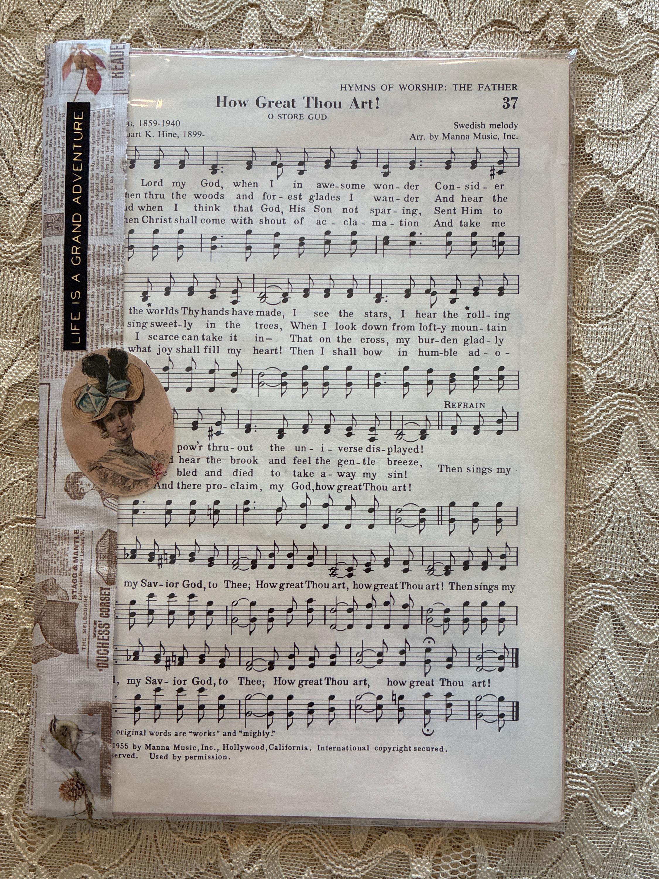 Vintage Hymn Book Pages - Etsy
