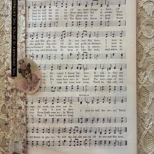 Vintage Hymn Book Pages - Etsy