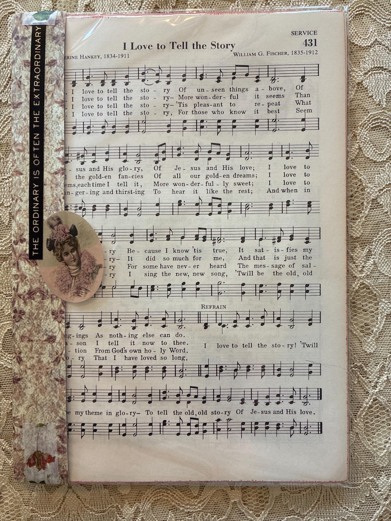 Vintage Hymn Book Pages - Etsy
