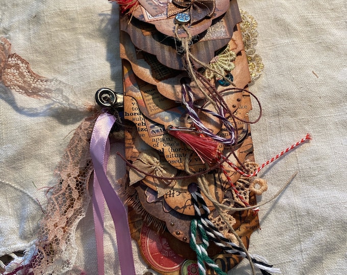 Unique Ruler Bound Tag Booklet - Etsy
