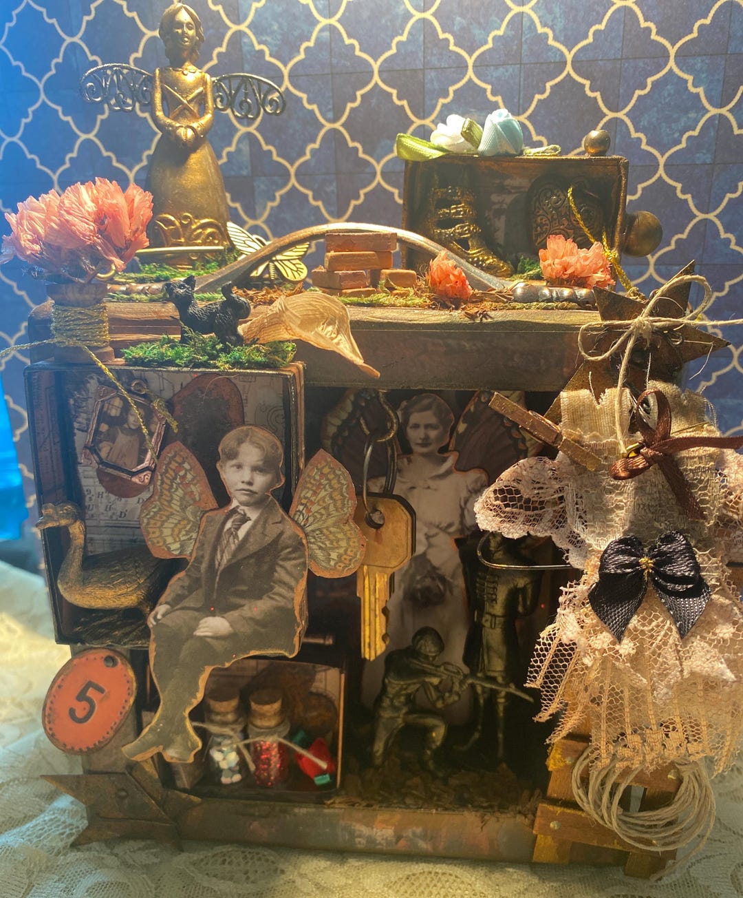 The Keys to the Attic - Vignette Shadow Box - Etsy