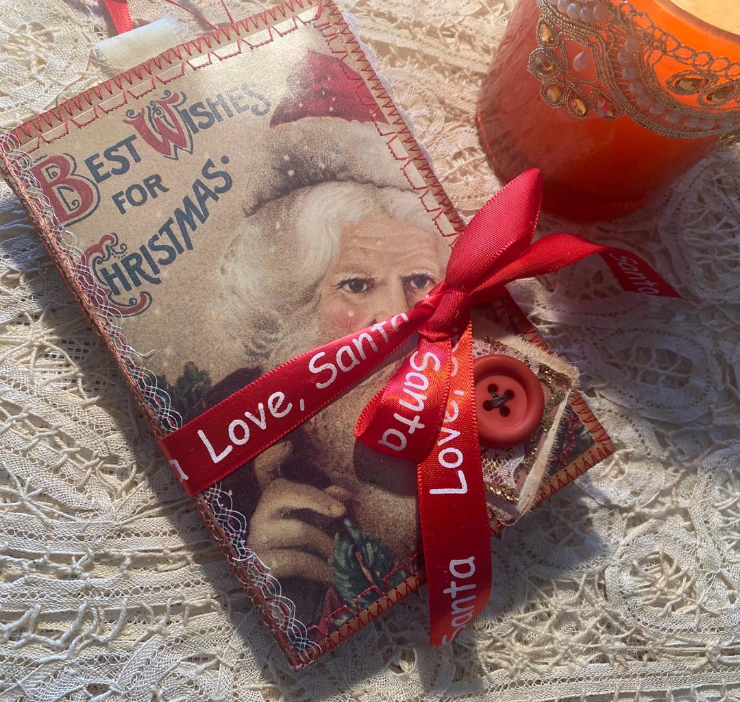 Old Saint Nick Christmas Writing Journal - Etsy