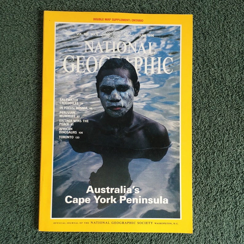 National Geographic Magazines 1996 Missing April and October - Etsy