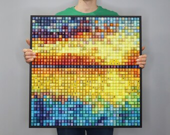 Original Art-computer Keys Art Work/wall Décor/gift for Computer Lovers ...