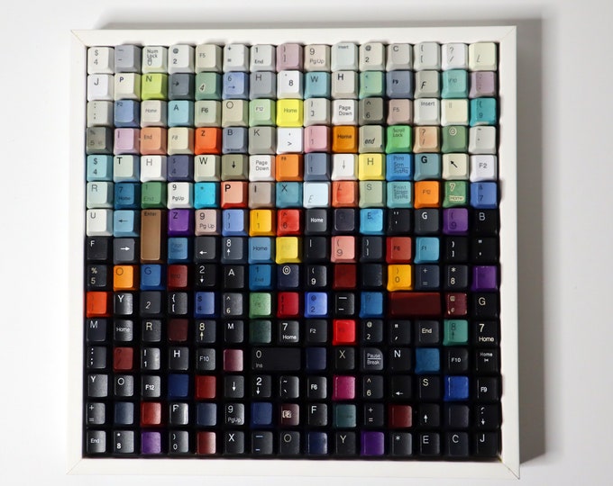 Original Art-computer Keys Art Work/wall Décor/gift for Computer Lovers ...