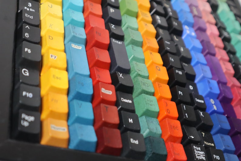 Original Art-computer Keys Art Work/wall Décor/gift for Computer Lovers ...