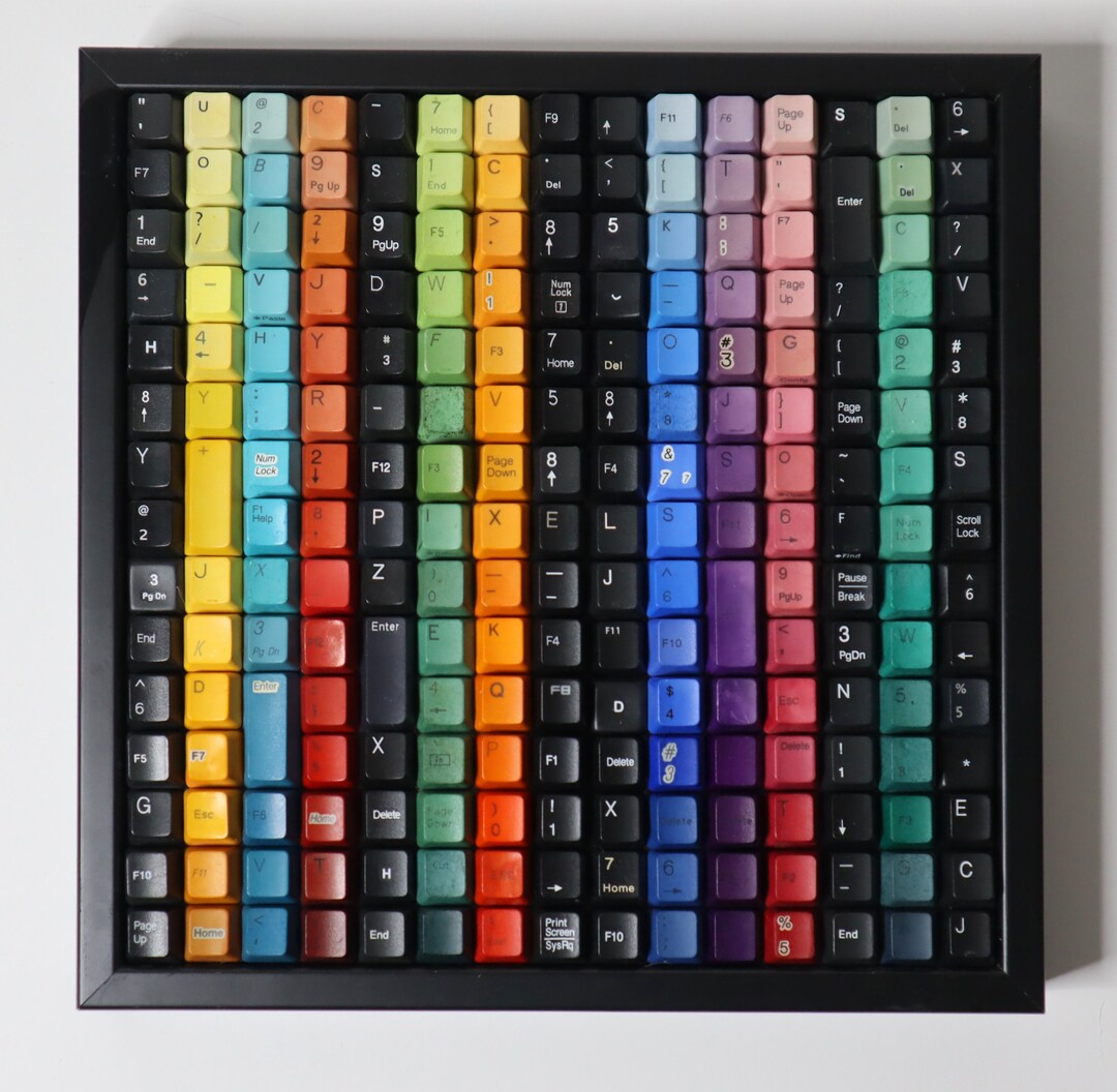 Original Art-computer Keys Art Work/wall Décor/gift for Computer Lovers ...