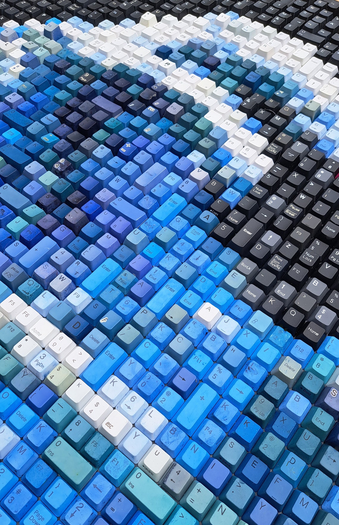 Retro Wave/computer Key Art/pop Art/wall Decor/gift for Computer Lovers ...