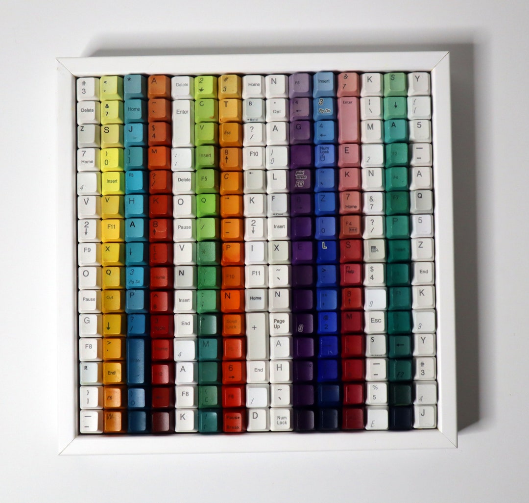 Original Art-computer Keys Art Work/wall Décor/gift for Computer Lovers ...
