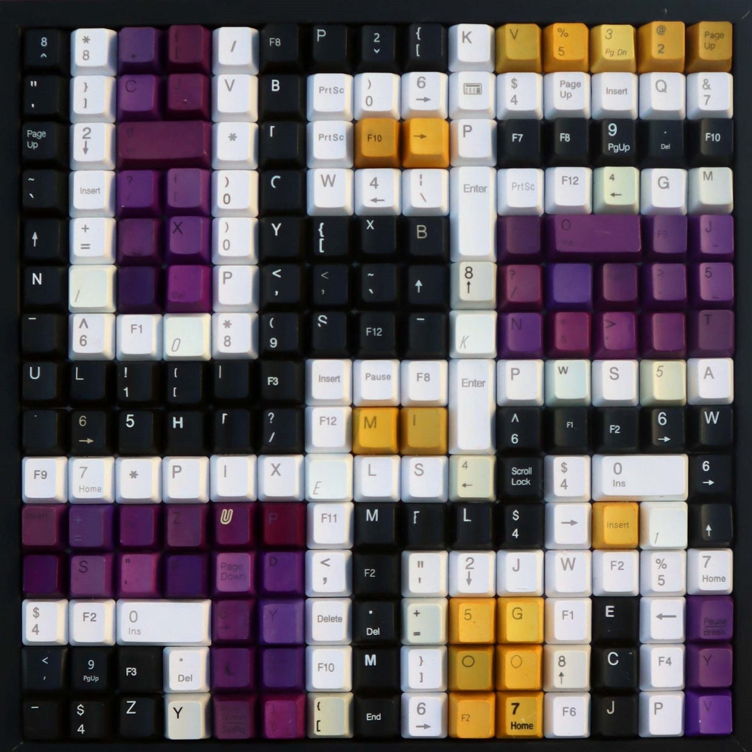 Original Art-computer Keys Art Work/wall Décor/gift for Computer Lovers ...