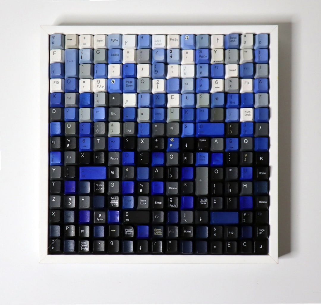 Original Art-computer Keys Art Work/wall Décor/gift for Computer Lovers ...